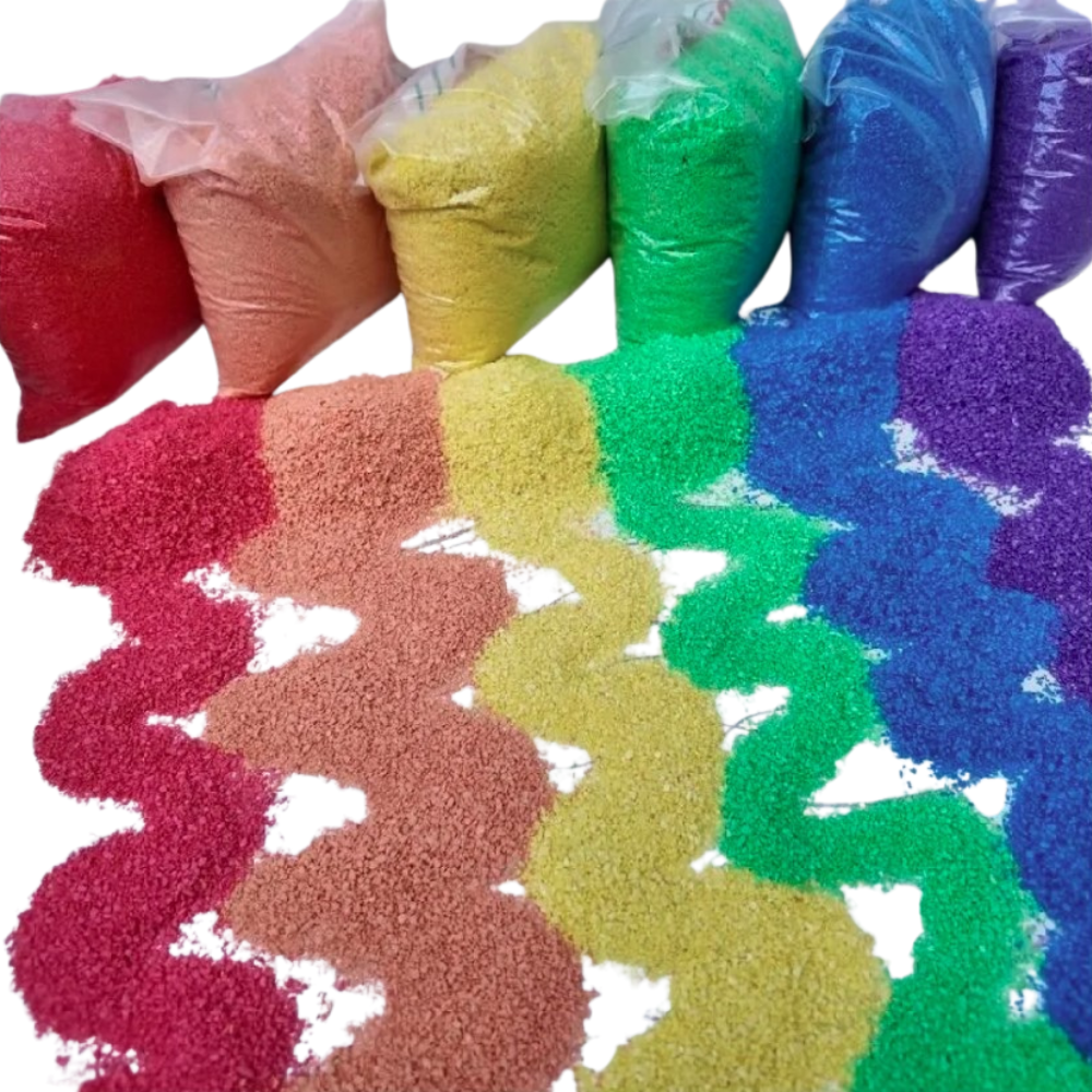 Areia Colorida 500g Sortidas - Livraria Adventista - APLAC